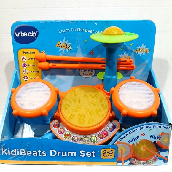 vtech | Toys | Kidibeats Drum Set Orange And Blue | Poshmark